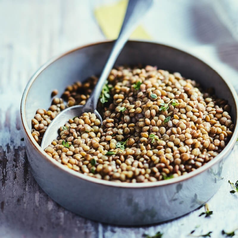 Lentilles vertes, cuites - Picard Réunion