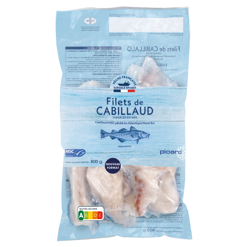 Filets de cabillaud MSC, Pêche française - Picard Réunion