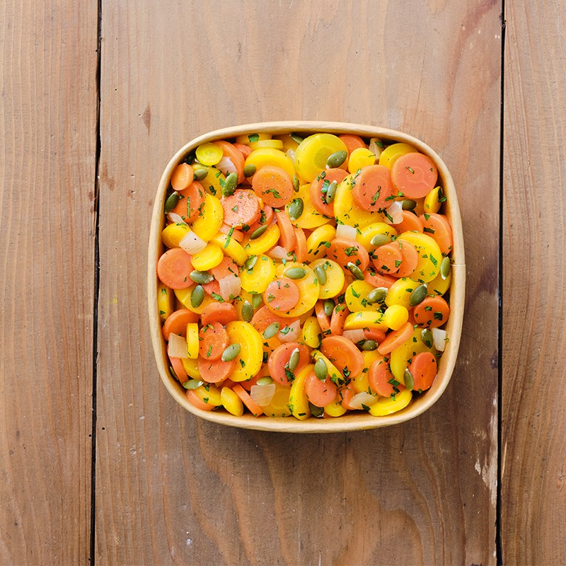 Picard Réunion - Duo de carottes cuisinées et graines de courge